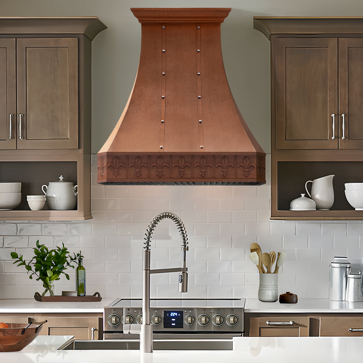 USA Dallas Classic Copper Vent Hood with Artisan Apron URHC-48 – USA ...